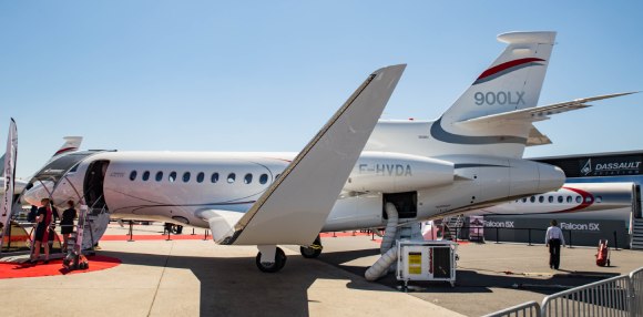 Falcon 900LX jet - the first of its class